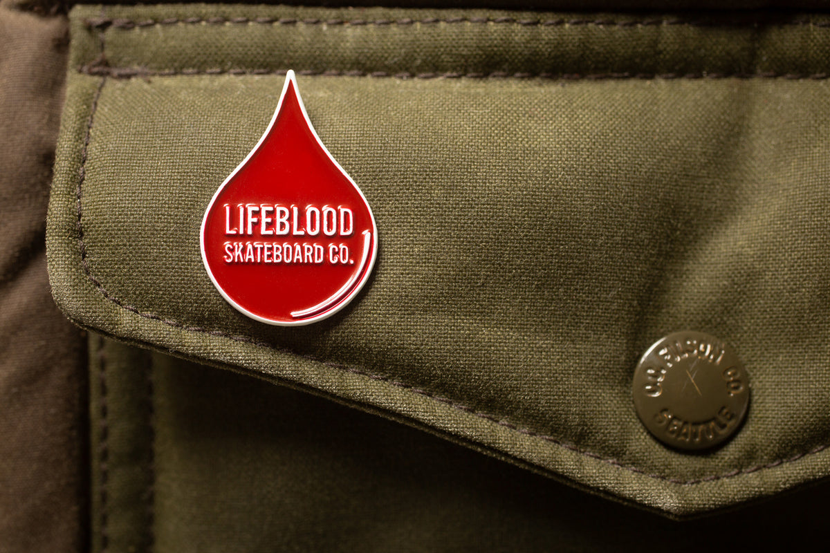Blood Drop Pin – Lifeblood Skateboards